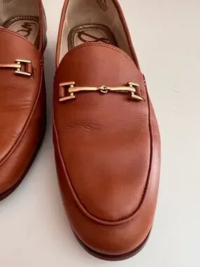 Sam Edelman | Shoes | Sam Edelman Womens Cognac Leather Loraine Loafers ...
